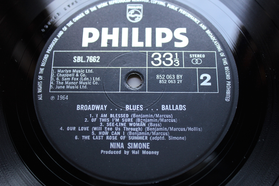 Nina Simone Broadway Blues Ballards 1st UK Press 1964 Mint Audio ...
